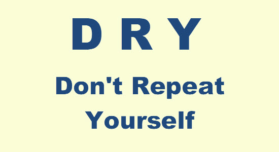 What is the DRY principle?